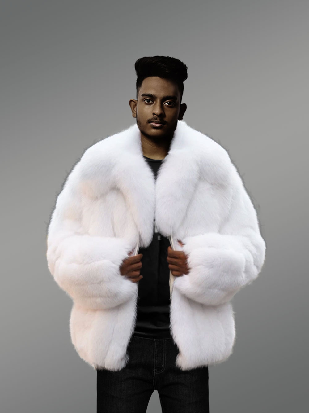 Arctic fox fur jackets for men to reinvent your masculinity