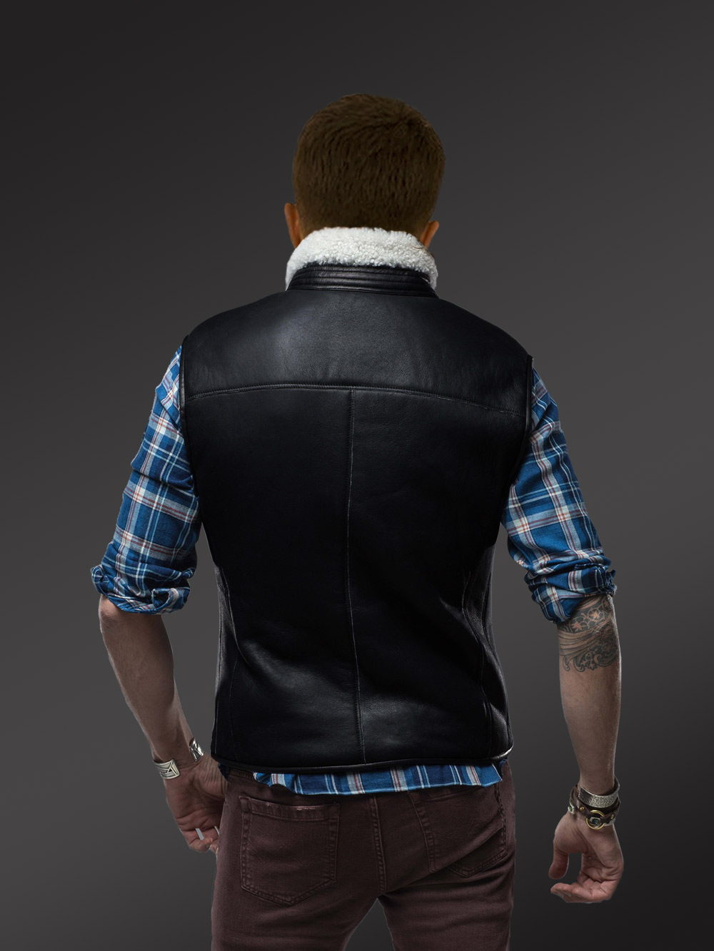 Men's Shearling Vest
