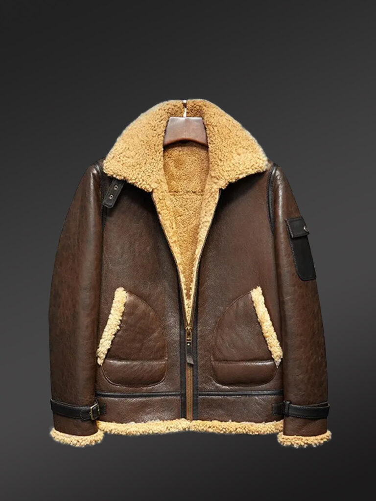 Handmade original shearling jacket redefine masculinity
