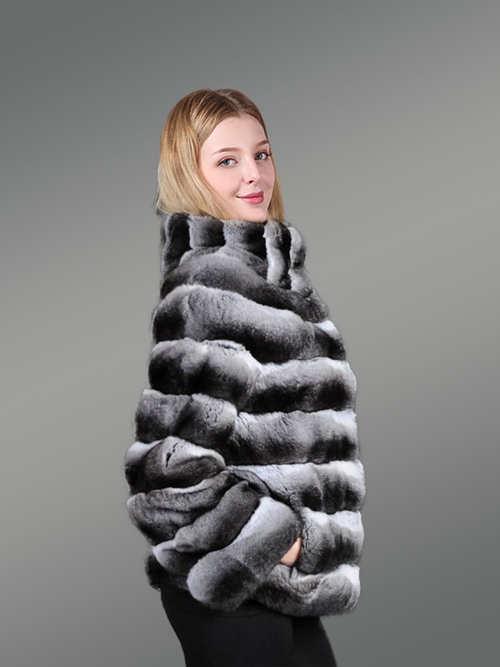 Chinchilla coat for women