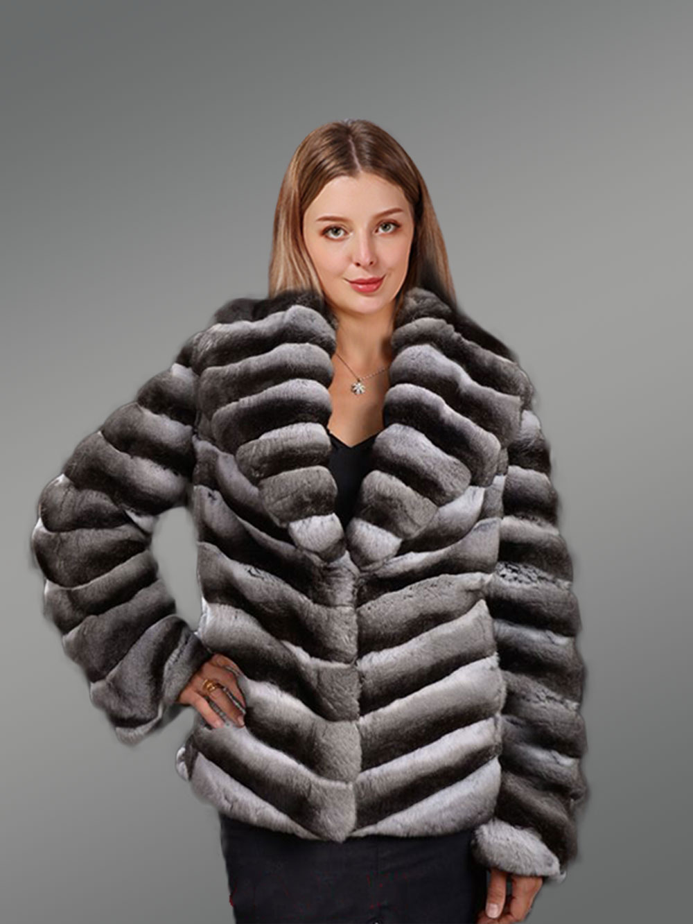 Real Chinchilla Coat