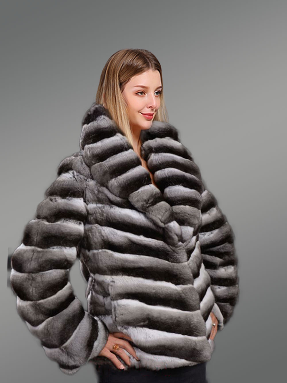 Real Chinchilla Coat