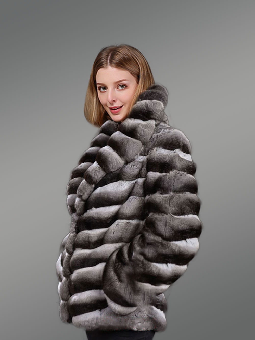 Real Chinchilla Coat