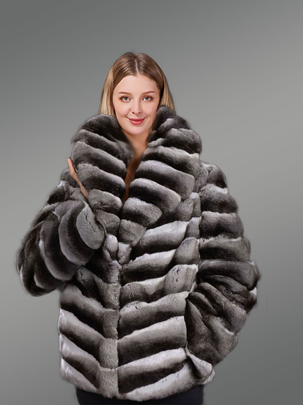 Real Chinchilla Coat