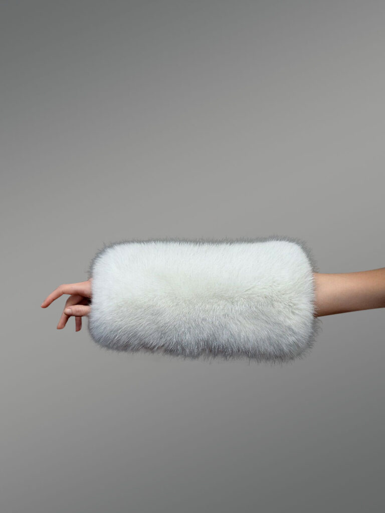 Fox Fur Hand Warmer Muffs for Women