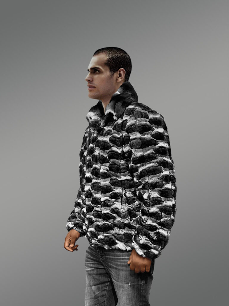 Premium Chinchilla Bomber Jacket