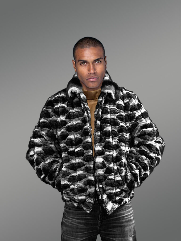 Premium Chinchilla Bomber Jacket