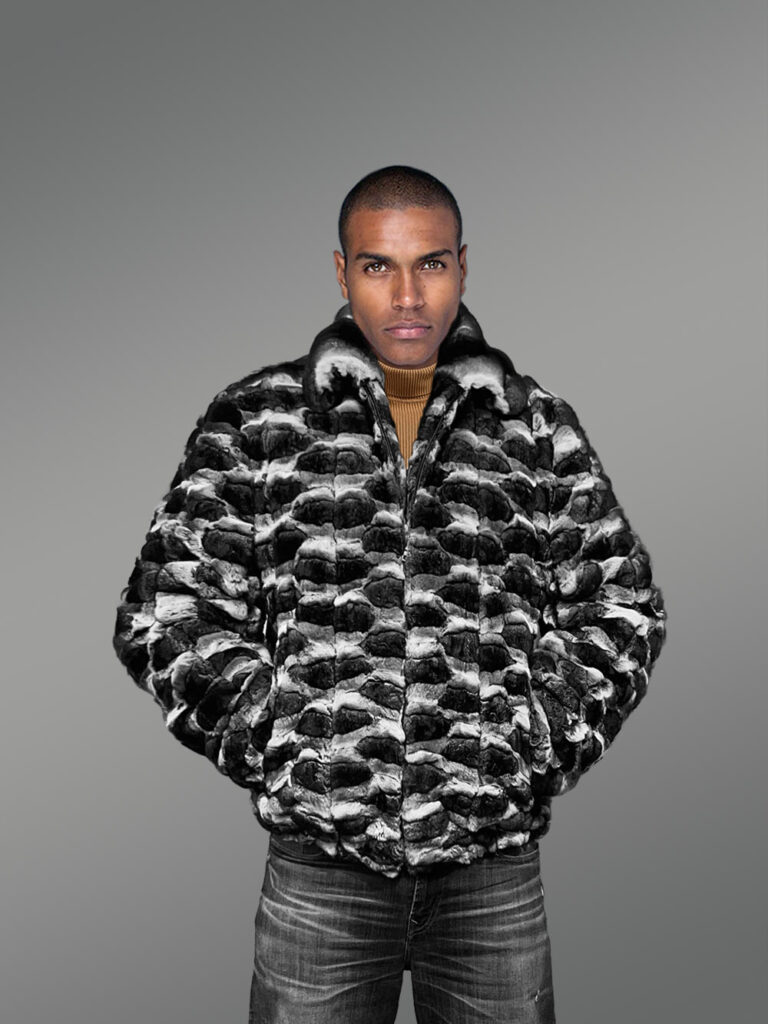 Premium Chinchilla Bomber Jacket