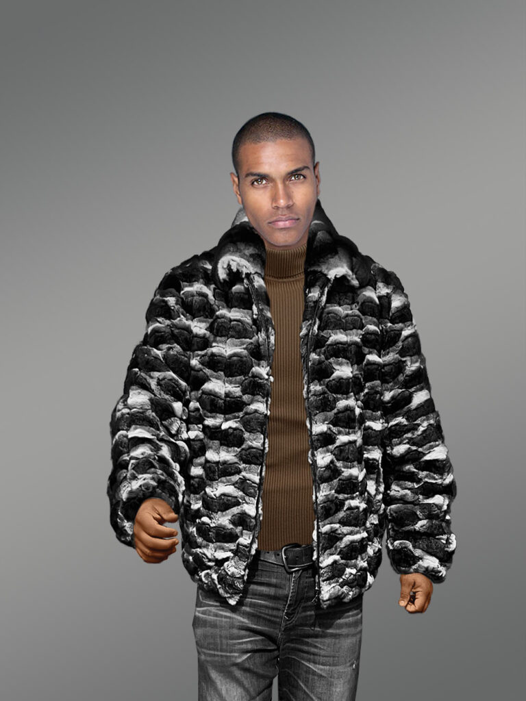 Premium Chinchilla Bomber Jacket