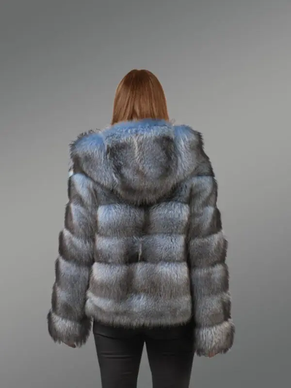 Fox fur Coat in Parallel Layer Style