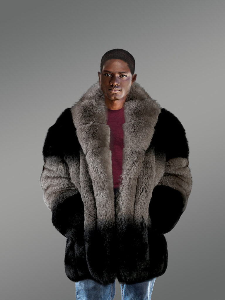 Dual Tone Fox Fur Coat